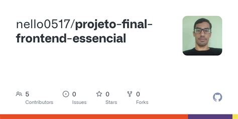 Github Nello Projeto Final Frontend Essencial