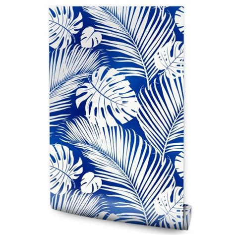 Tapeta Do Salonu Białe LIŚCIE Tropikalne Monstera 5907695871135 Cena Opinie Tapety w