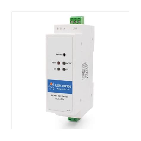 Usr Dr302 Din Rail Serial Rs485 To Ethernet Tcp Ip Server Module Ethernet Converter Modbus Rtu