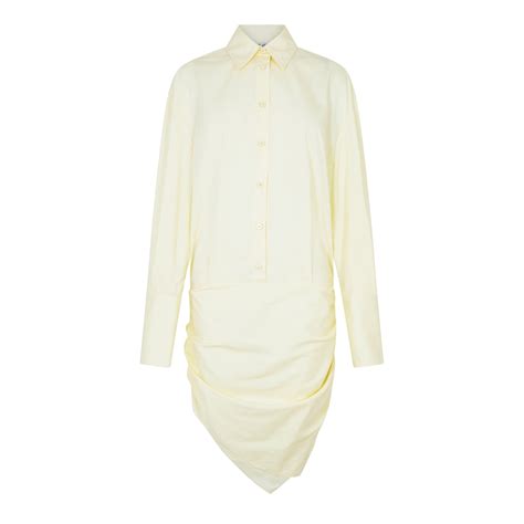 The Attico Hatty Mini Dress Women Yellow Flannels