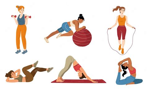 Fitness Clipart Girls On Treadmill Gym Healthy Life Style Clip