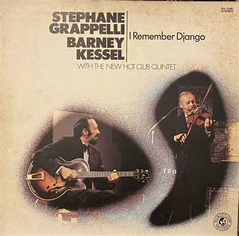 St Phane Grappelli Barney Kessel I Remember Django Nearmint