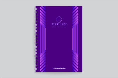 Premium Vector Simple Notebook Cover Template