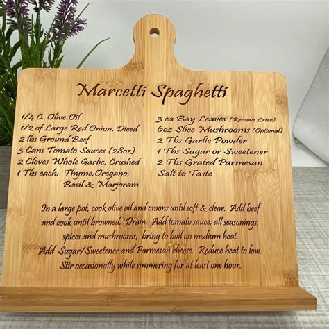 Cookbook Etsy