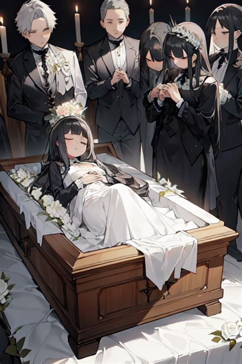 Ai Art Dead Girl In Coffin By Ruby Miller Pixai
