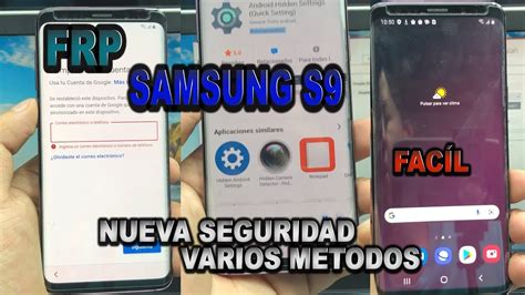 FRP Como QUITAR CUENTA GOOGLE SAMSUNG S9 Y S9 Varios METODO ACTUALIZADO Ultima Seguridad YouTube