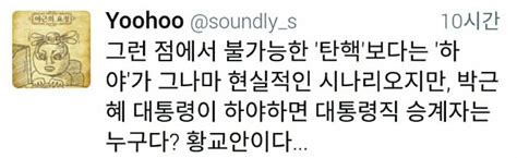 박근혜 대통령 탄핵하면 안되는 이유feat 하야 인스티즈instiz 이슈 카테고리