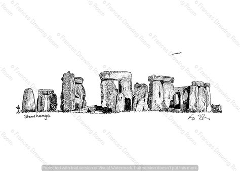 Stonehenge Drawing Sketch
