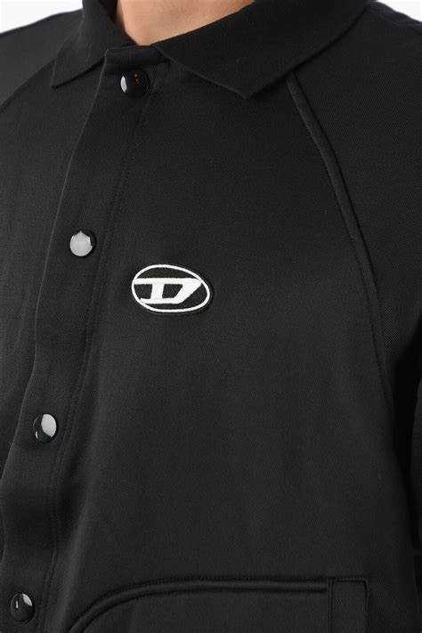 Diesel Shorts Sleeve Snap Buttns S Bolin Sweatshirt Men Glamood Outlet