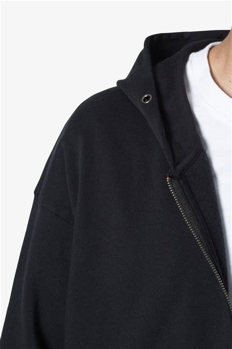 Basic Zip Up Hoodie Black Mnml Shop Now