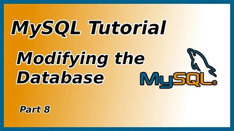 Update And Modify Data In Database Mysql Tutorial Part 8