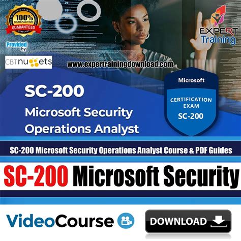 sc 200 microsoft security operations analyst course and pdf guides