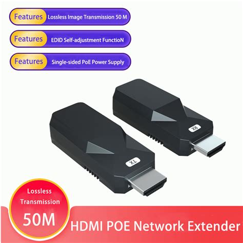 60m Hdmi 延長器 Edid 學習功能 1080p Hdmi 到 Rj45 延長器 Hdmi 網絡信號延長 60m 蝦皮購物