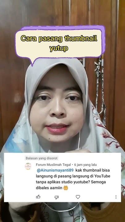 Cara Pasang Thumbnail Youtube Pemula🍓 Shorts Shortsvideo Ainunismayanti89 Youtube
