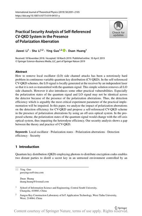 Practical Security Analysis Of Self Referenced Cv Qkd System In The