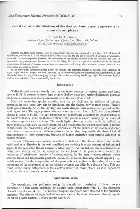 Pdf Radial And Axial Distributions Of The Electron Density And