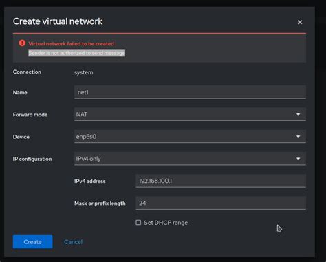 Virtual Network Failed To Be Created · Issue 944 · Cockpit Project