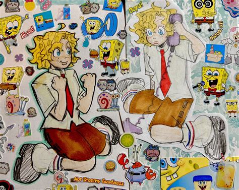 How To Draw Spongebob Squarepants Anime Style