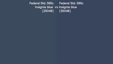 Federal Std 595c 25048 Insignia Blue Vs 35048 Insignia Blue Side