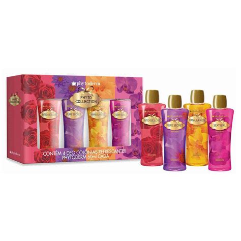 Phytoderm Collection Splash Kit Pure Secret Sexy Girl Vanilla Kiss Intense Love EDC