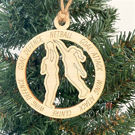 Netball Christmas Ornament Jonoto Designs
