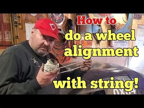 How to do a wheel alignment with string! | Wheel alignment, Car wheel alignment, Alignment