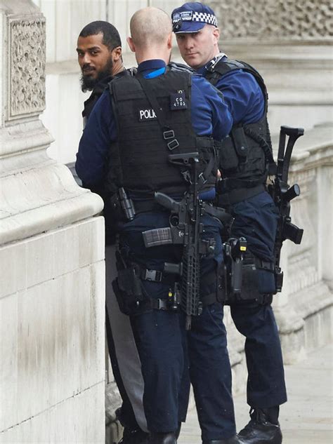 Westminster Knife Arrest Armed Police Swoop In Parliament Street Uk