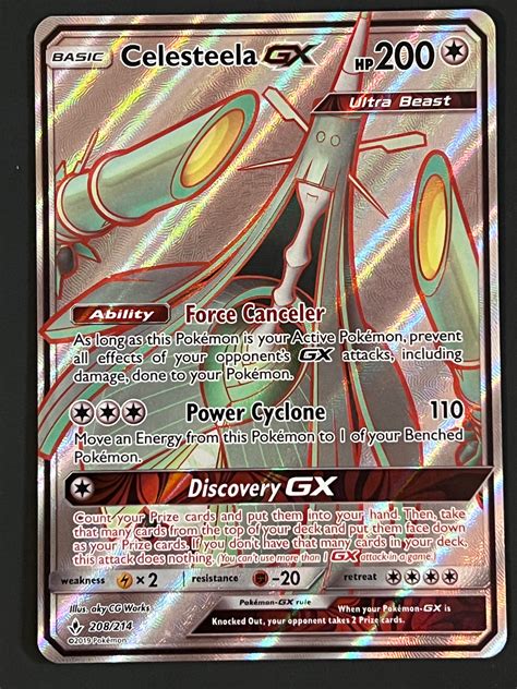 208214 Celesteela Gx Pokémon Unbroken Bonds Full Art Jarvvos
