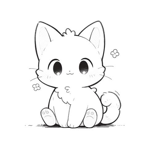Dibujos De Gatitos Kawaii Para Colorear Vsun