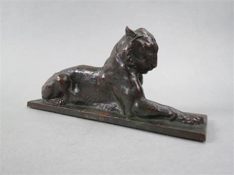 Ap Proctor Bronze Sculpture Princeton Tiger Signed And Dated 1912