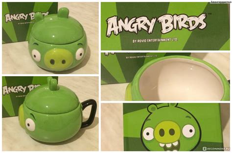 Кружка Angry Birds Объемная, с крышкой - «интересная 3D кружка Angry ...