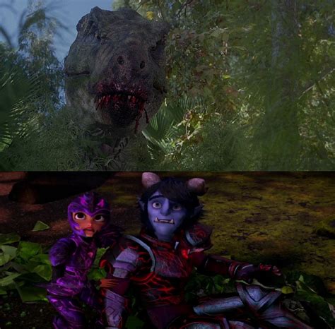 Claire And Jim See Bull T Rex By Mnstrfrc On Deviantart
