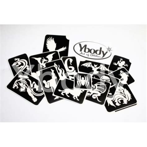 Kit de 32 pochoirs Ybody sur le thème Aventurier