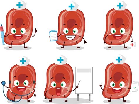 médico profesión emoticon con jamón dibujos animados personaje 21962055