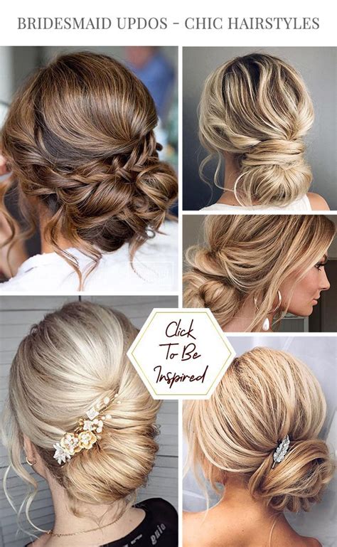 30 Bridesmaid Updos Elegant And Chic Hairstyles If You Are Looking
