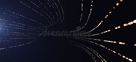 3d Illustration Glowing Fiber Optic Cable Information And Data Flows