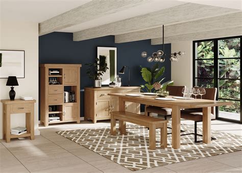 Wessex Oak Tall Narrow Bookcase Oak World