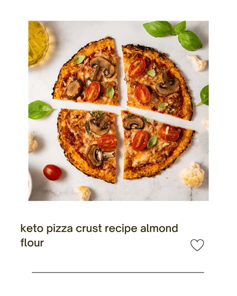 Keto Pizza Crust Recipe Almond Flour Low Carb And Delicious