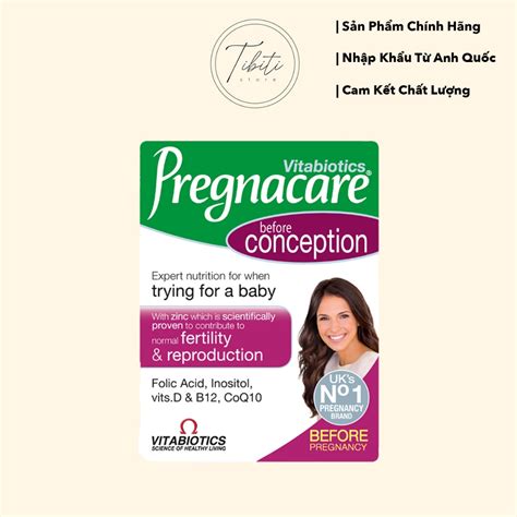 Viên Bổ Trứng Hỗ Trợ Mang Thai Hộp 30v Vitabiotics Pregnacare