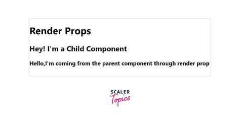 Render Props In React Scaler Topics