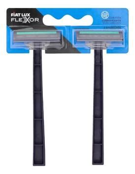 Kit C 3 Aparelho De Barbear 2 Laminas Com Fita Fiat Lux Flexor