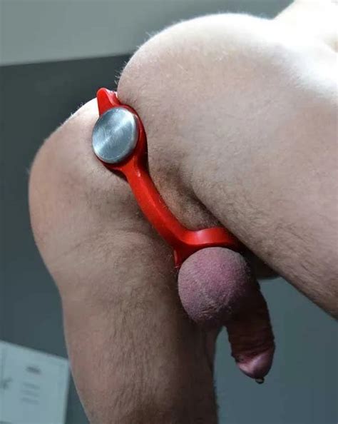 Ballistic Asslock Cockring Anal Butt Plug Combo Ballistic Metal