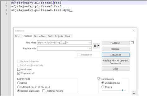 Notepad How To Remove All Special Symbols After In Emeditor