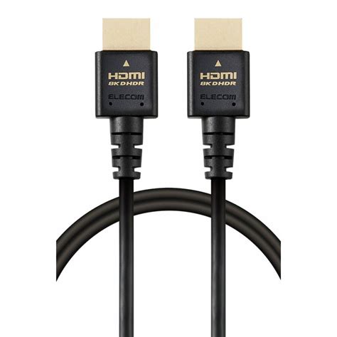 Elecom エレコム Hdmiケーブル イーサネット対応 ウルトラハイスピード Hdmi21 スリム 20m ブラック┃ecdh