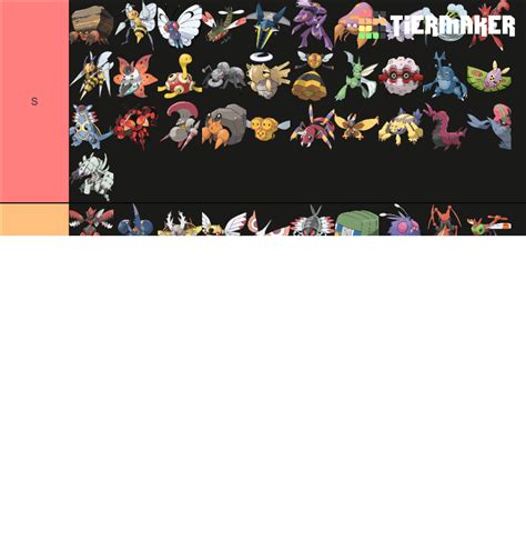 Bug Type Pokemon Tier List Community Rankings Tiermaker
