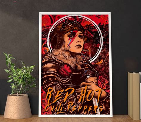 Buy Black Red Hot Chili Peppers Poster A2 Poster With Frame At 20 Off
