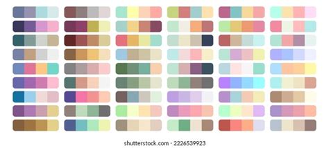 Set Vector Palette Modern Color Schemes Stock Vector Royalty Free 2265970343 Shutterstock