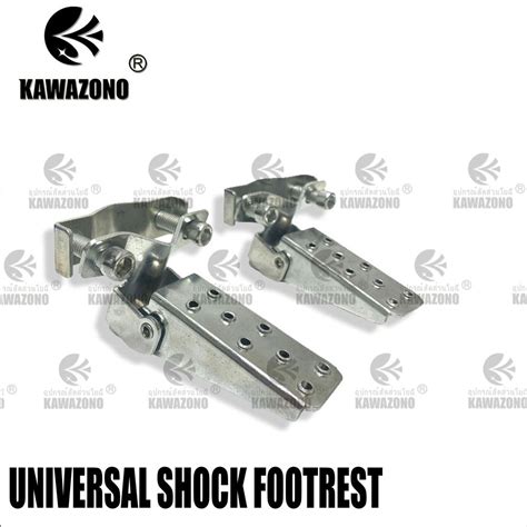 Motorcycle And Bike Universal Shock Footrest Pair Full Alloy Footrest