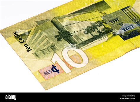 10 Ghana Cedi Bank Note Ghana Cedi Is The National Currency Of Ghana