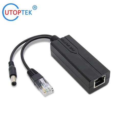10 100mbps Passive 24v To 12v 1a Poe Splitter For 24v Poe Switch And Cctv Ip Cameras